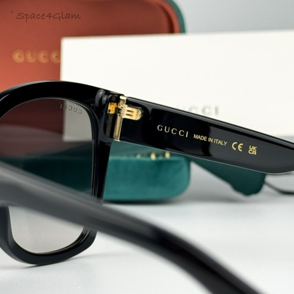 Gucci | Accessories | New Gucci Gg459s 00 Black Gray Gradient Cat Eye ...